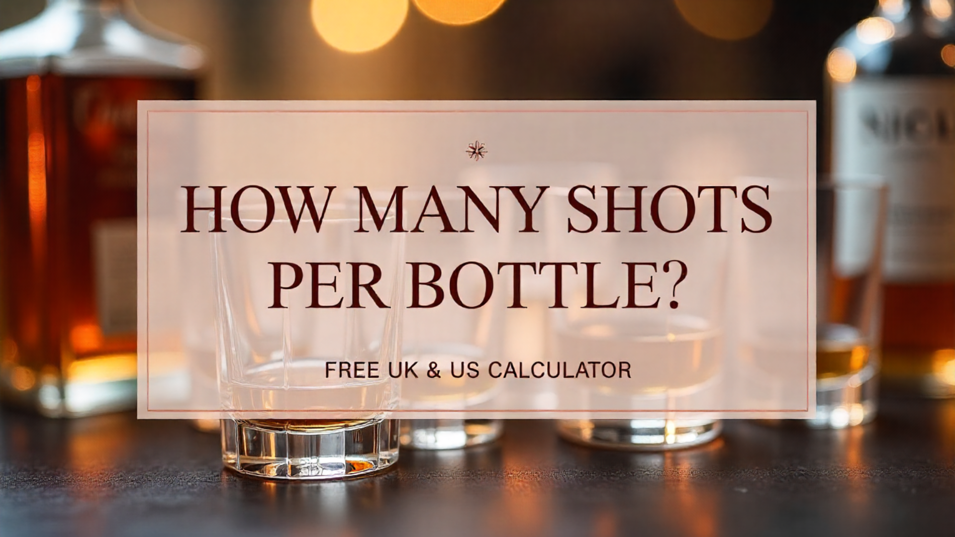 How Many Shots in a Bottle (UK 25ml / 35ml; US) — Calculator
